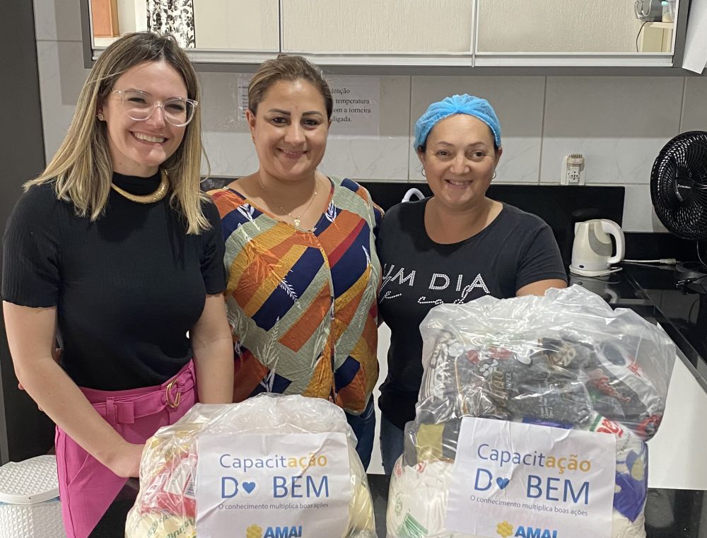 Amai destina alimentos ao Lar Aprisco | Tudo Sobre Xanxerê